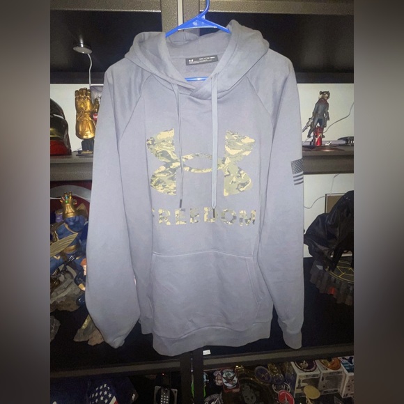 Under Armour | Shirts | Men Under Armor Freedom Hoodie Xxl | Poshmark